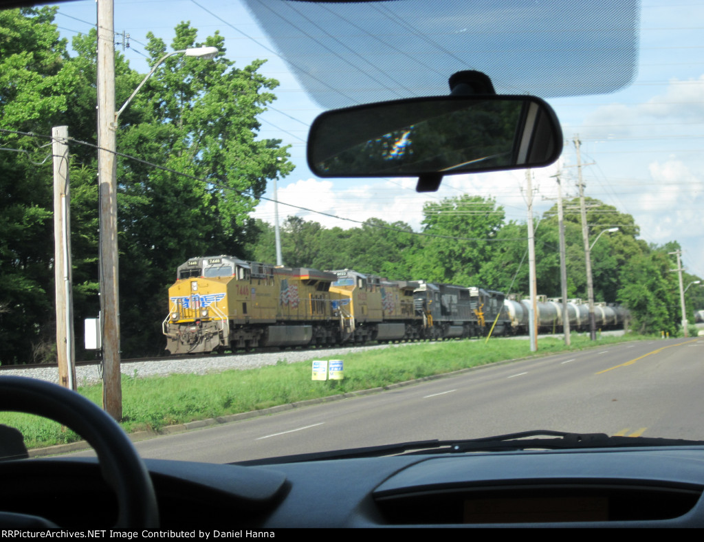 UP 7446 leads a wb manifest
